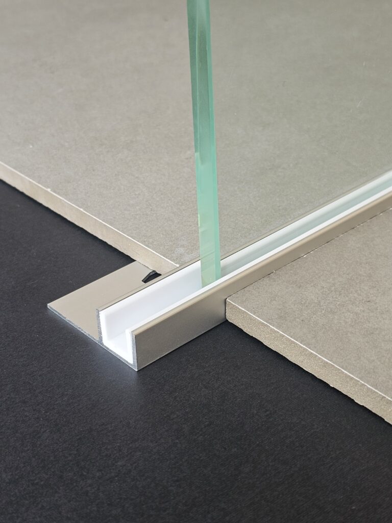 Aluminium Shower Glass Profiles Matt Silver - Snowden World
